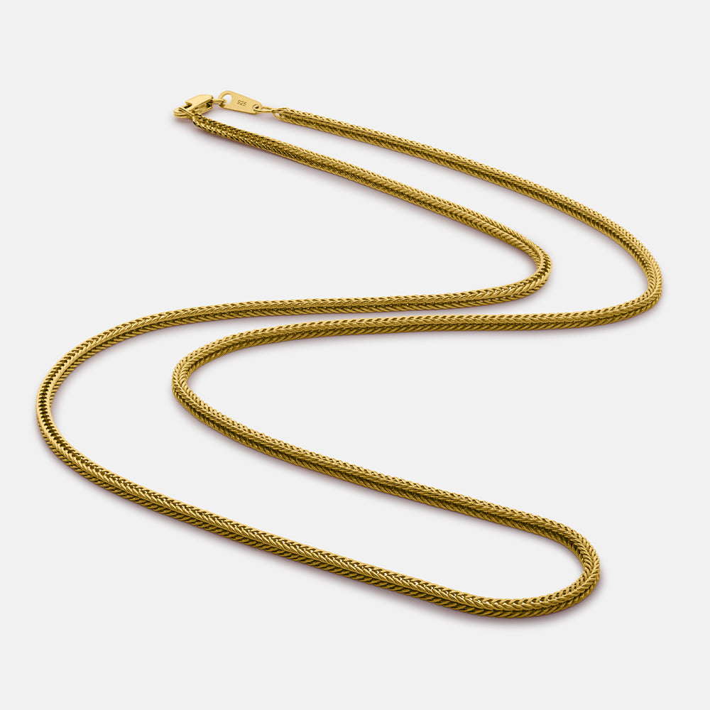 Foxtail - Solid 14k Gold Chain | Clés and Co.